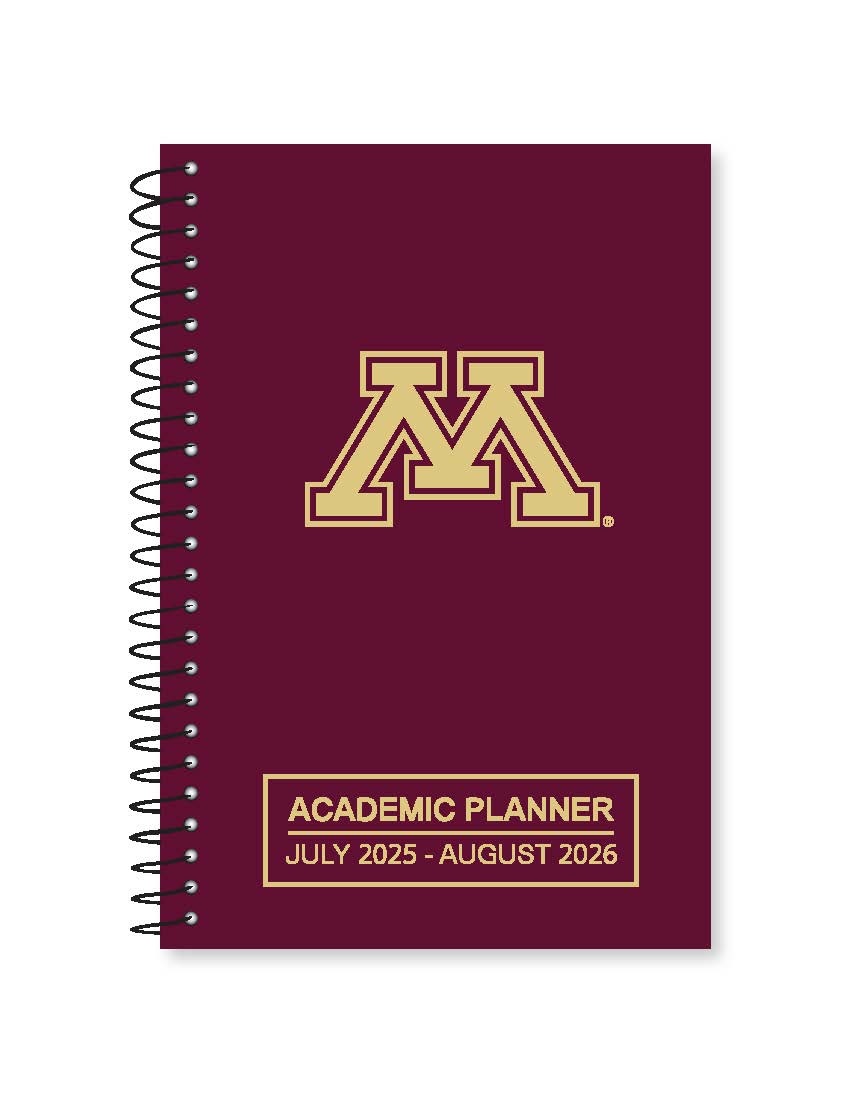 Maroon 'M' Logo 2025-2026 Academic Planner | U of M Bookstores