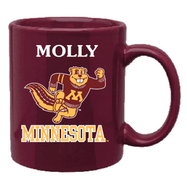 University of Minnesota Molly Charging Goldy Mug | U of M Bookstores