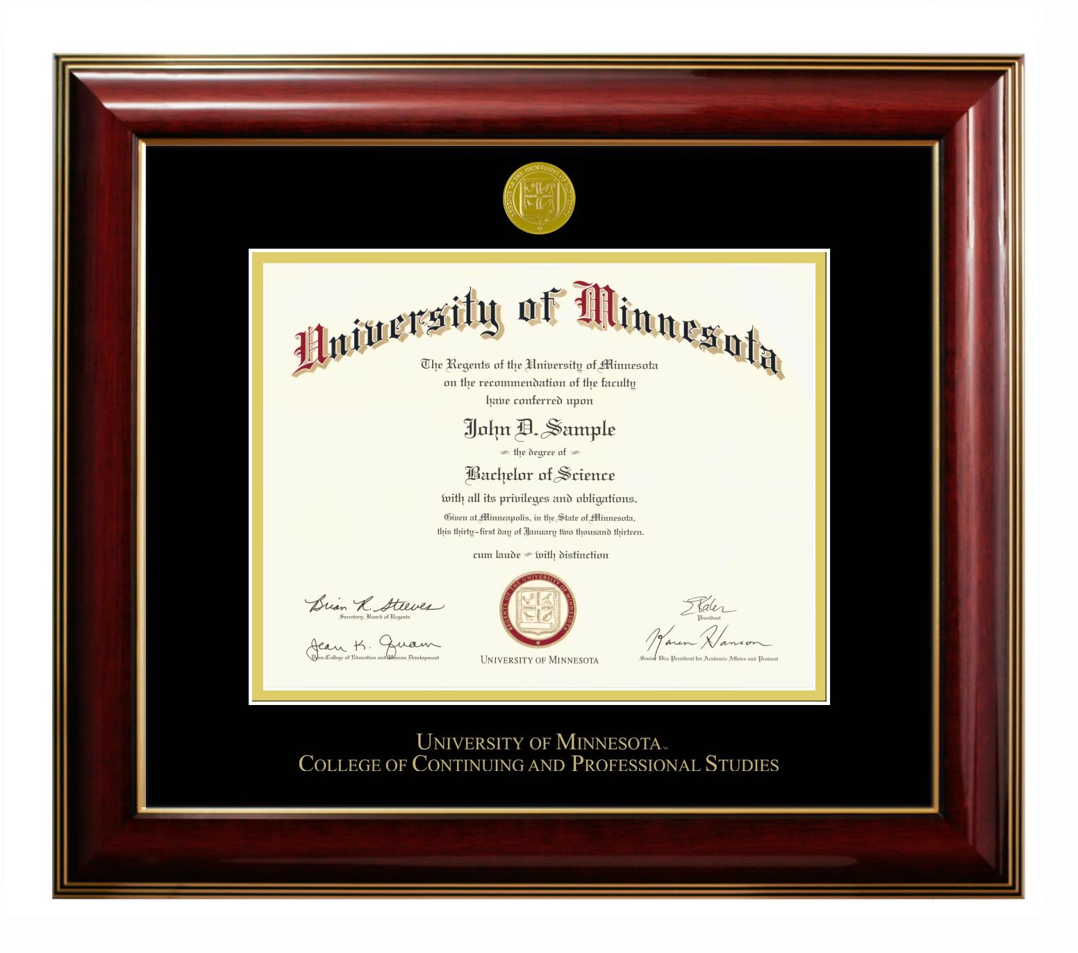 The Classic Diploma Frame - CCAPS | U of M Bookstores